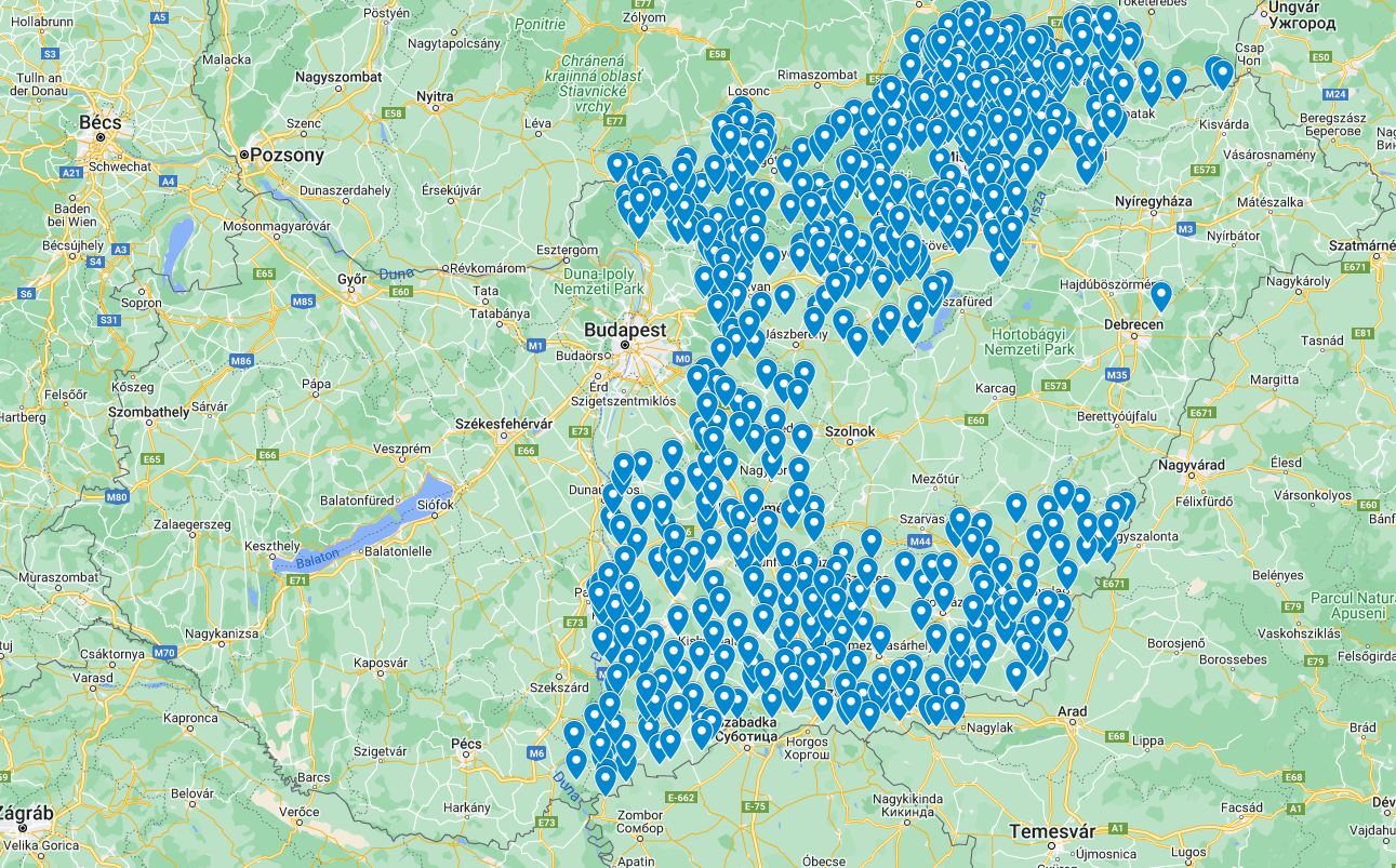 Szolgáltatási területünk MVM Lumen